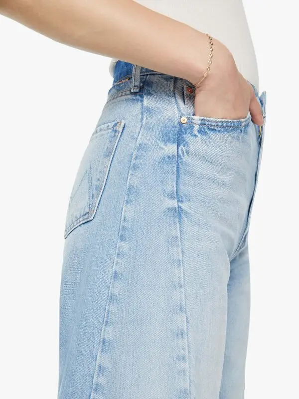 MOTHER Half Pipe High-rise Wide-leg Jeans - Blue