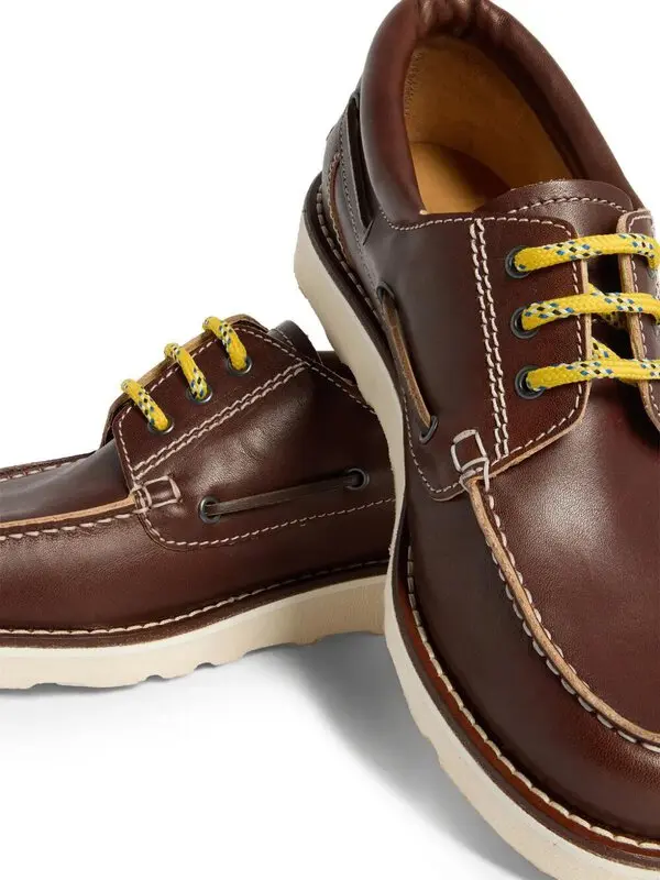 Dsquared2 Round Toe Boat Shoes With Tie Fastening