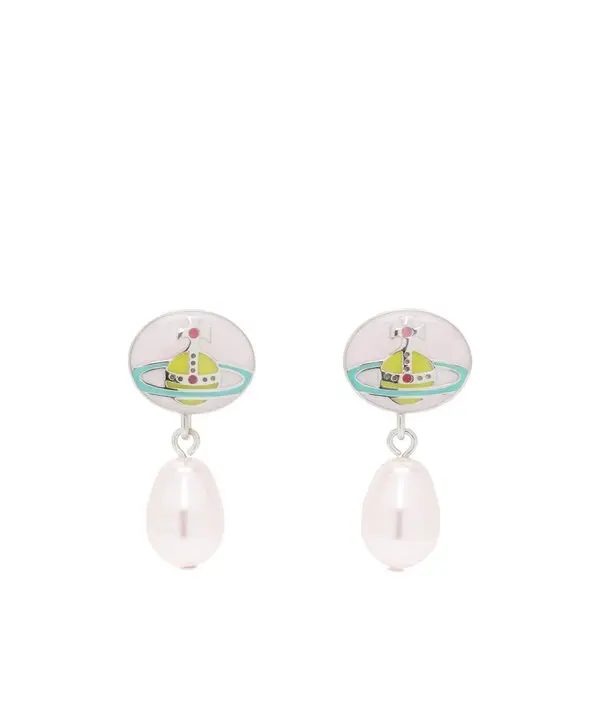 VIVIENNE WESTWOOD Loelia Earrings - White