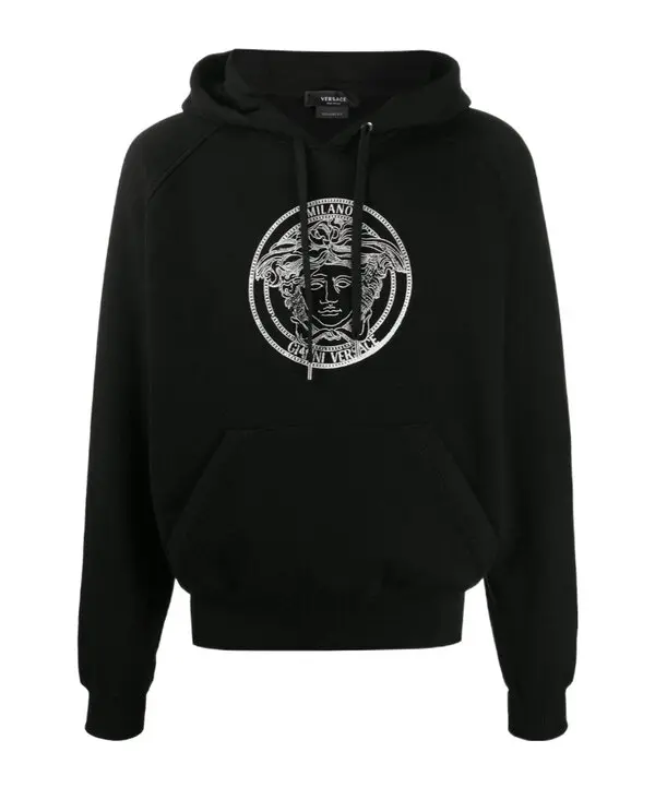 Versace Logo Print Hoodie