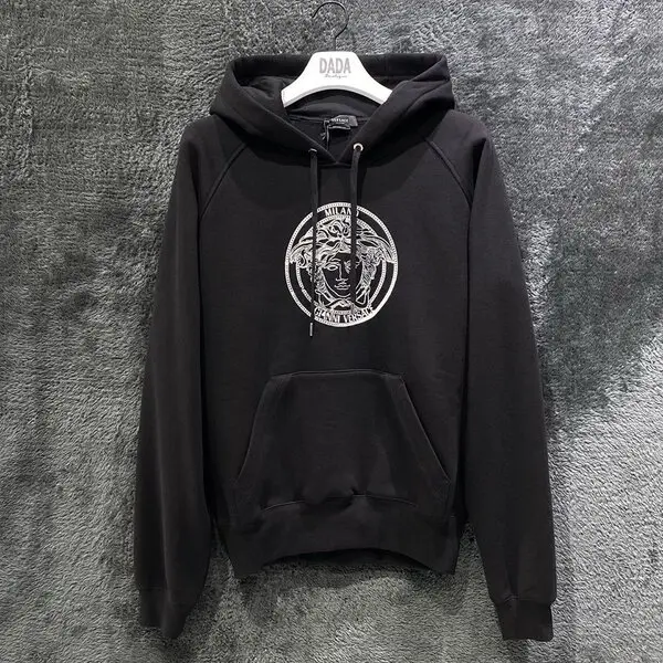 Versace Logo Print Hoodie