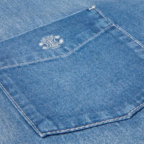 Celine Cropped Denim Shirt