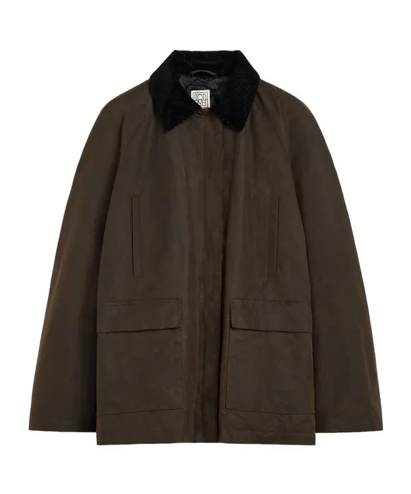 TOTEME Collared Jacket With Pocket Detail - Bark