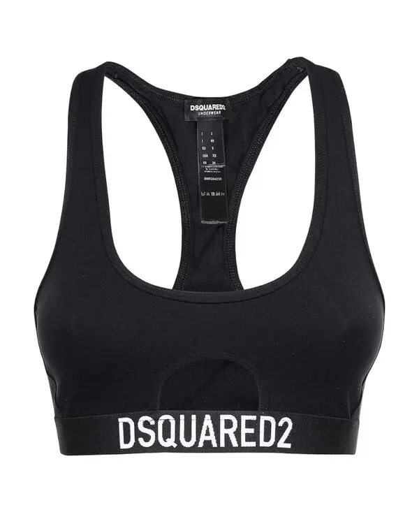 Dsquared2 Logo Underband Sports Crop Top