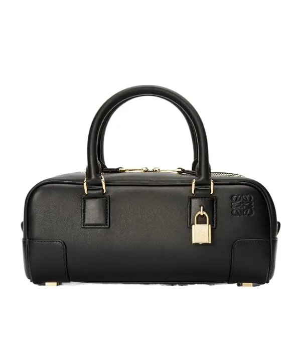 Loewe Amazona 23 Cropped Bag In Nappa Calfskin - Black