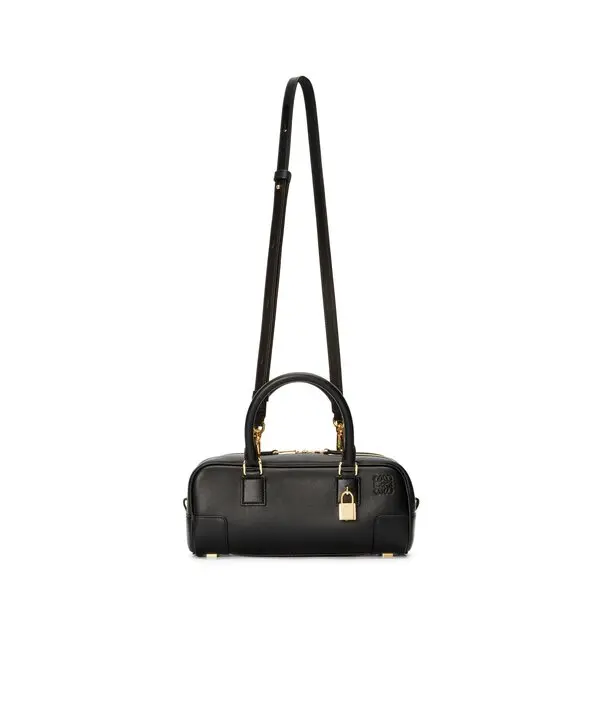 Loewe Amazona 23 Cropped Bag In Nappa Calfskin - Black