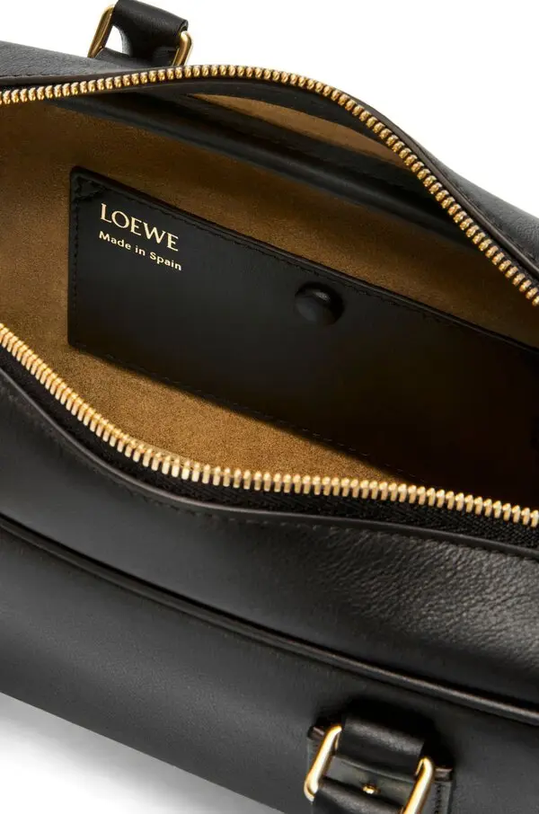 Loewe Amazona 23 Cropped Bag In Nappa Calfskin - Black