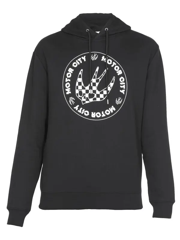 Alexander McQueen Checkerboard Graphic Hoodie