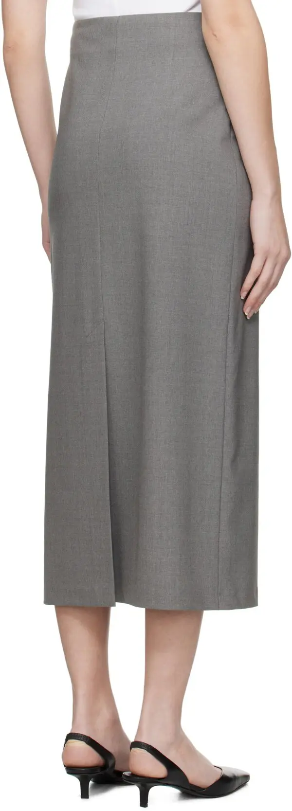 LOULOU STUDIO Midi Slit Skirt