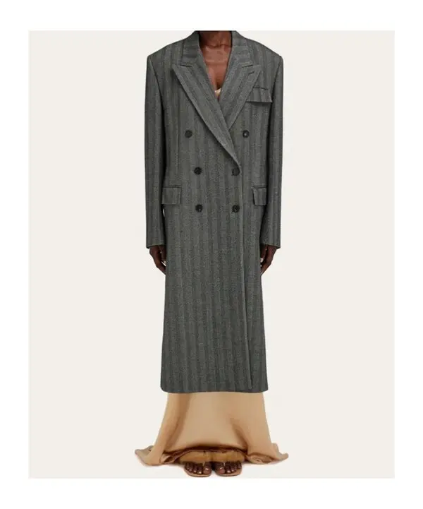 FERRAGAMO Double-breasted Chevron Coat