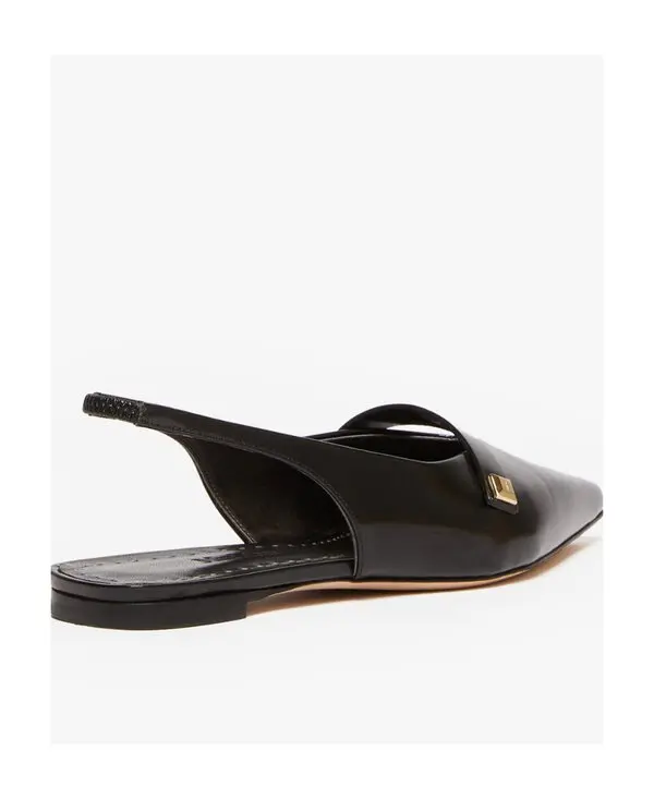 Max Mara Pointed Toe Slingback Flats