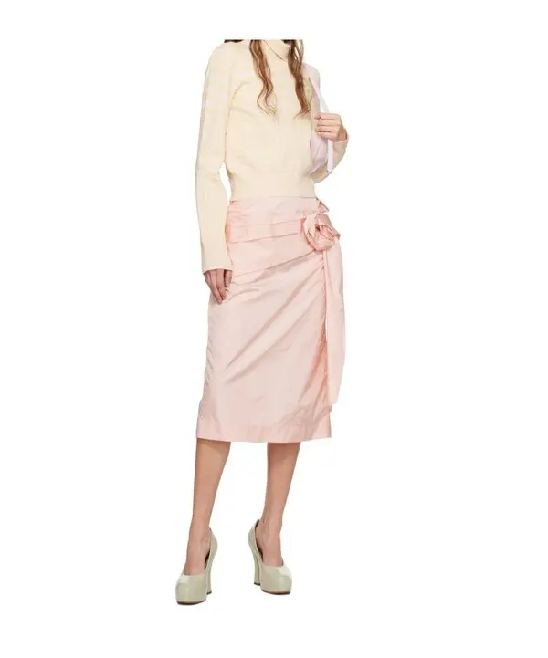 Burberry High-neck Warped Houndstooth Jacquard Jumper