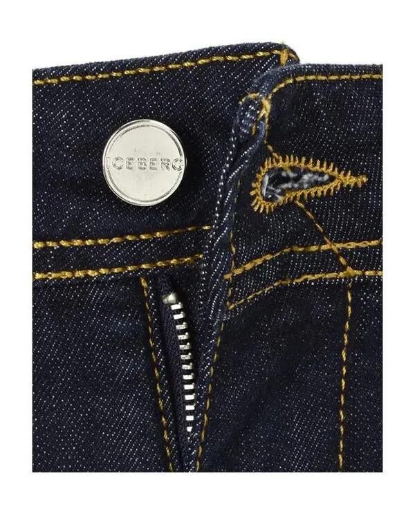 Iceberg Slim Fit Jeans With Button And Zip Closure
