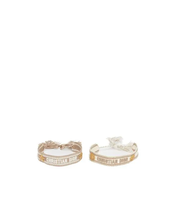Dior Two-piece Logo Bracelets - Yellow