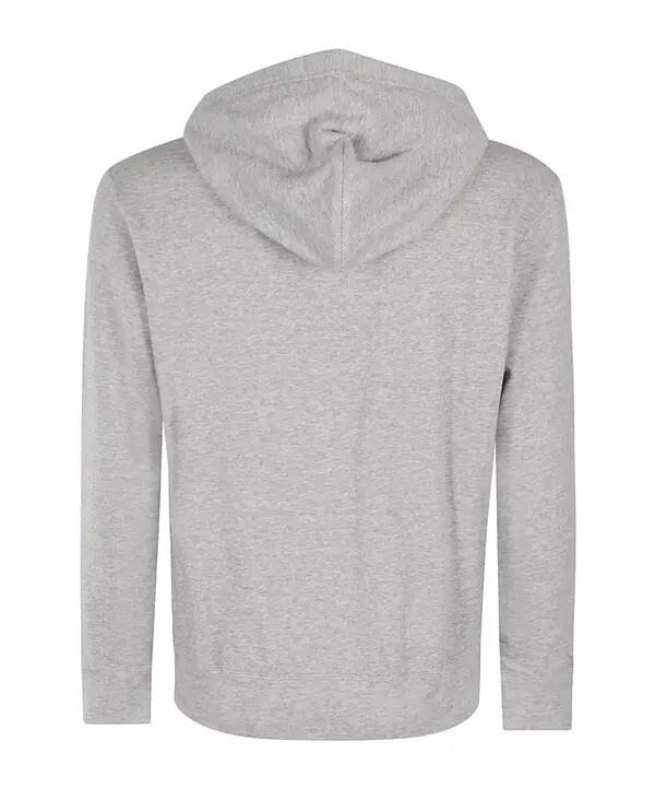 Play Comme Des Garcon Long Sleeve Zip-up Hoodie - Gray