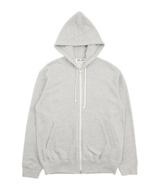 Play Comme Des Garcon Long Sleeve Zip-up Hoodie