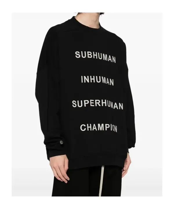 Rick Owens Printed Logo Crewneck Sweatshirt