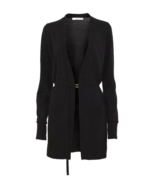Chloé Belted Long-sleeved Cardigan