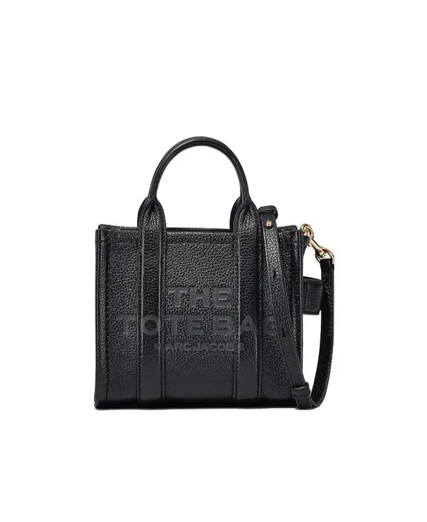 Marc Jacobs Leather Micro Tote Bag - Black