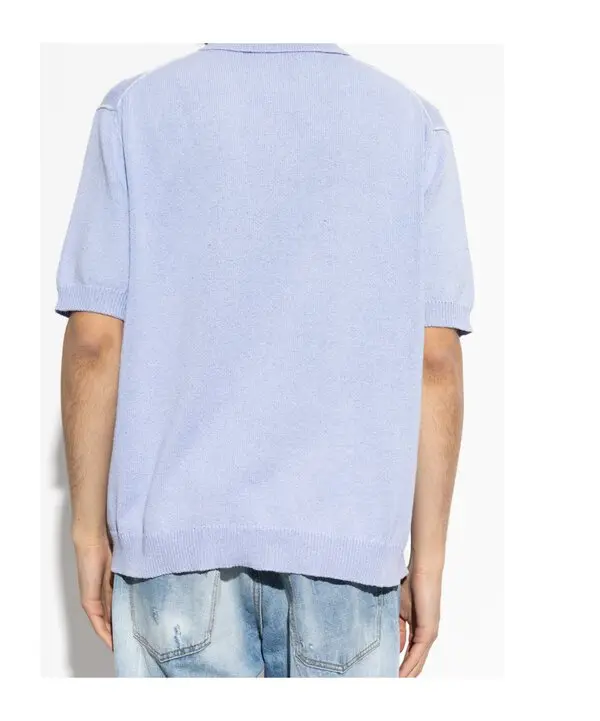 Dsquared2 Logo Patch Pocket Polo Shirt - Blue