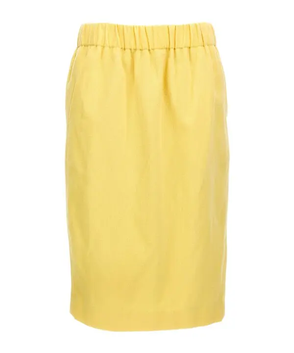 Dries Van Noten Safya Elasticated Waist Skirt - Yellow
