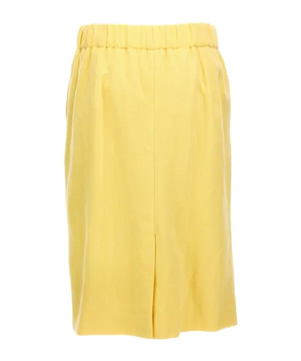 Dries Van Noten Safya Elasticated Waist Skirt - Yellow