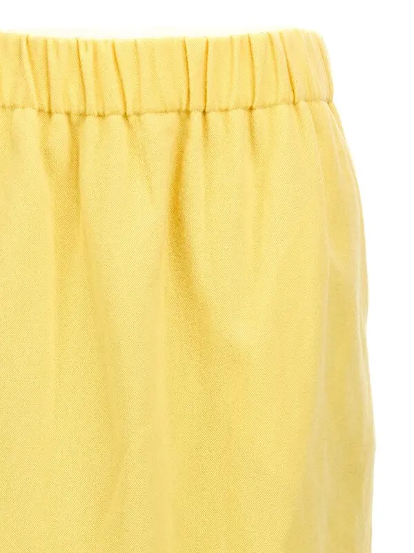 Dries Van Noten Safya Elasticated Waist Skirt - Yellow