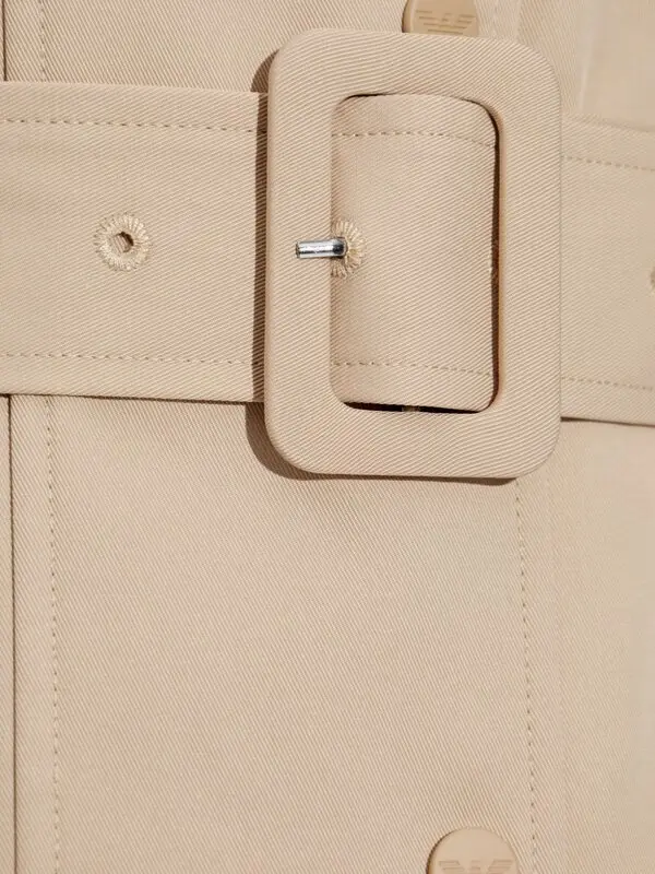 Emporio Armani Waterproof Trench Coat With Belted Waist