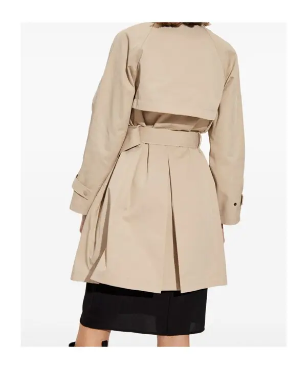 Emporio Armani Waterproof Trench Coat With Belted Waist