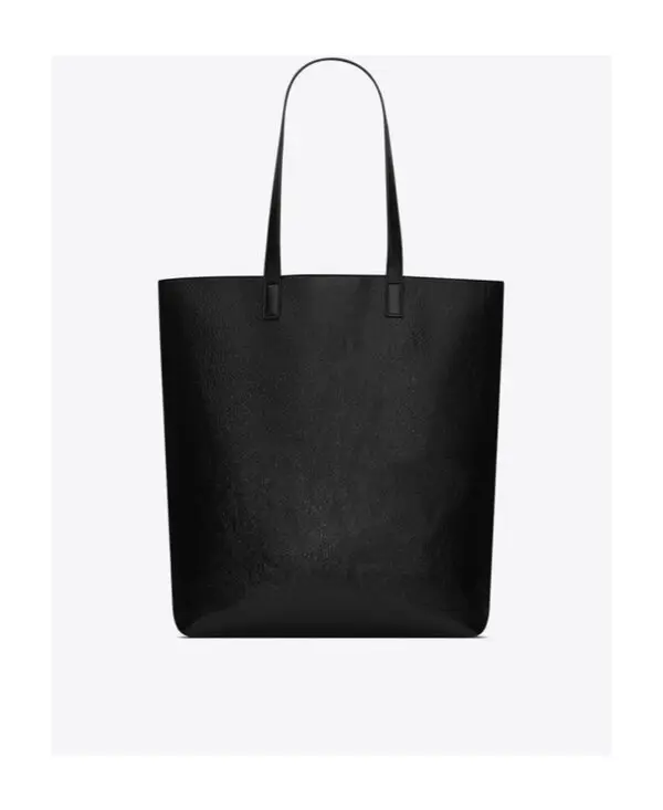 Saint Laurent Shopping Bag With Flat Handle - Black