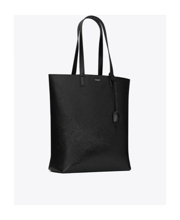 Saint Laurent Shopping Bag With Flat Handle - Black