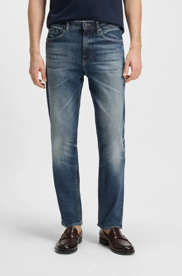 Hugo Boss Washed Flared Jeans