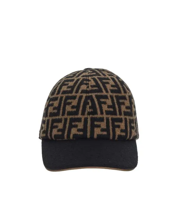 Fendi Allover Ff Motif Baseball Cap - Black