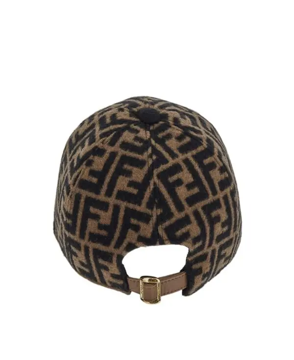 Fendi Allover Ff Motif Baseball Cap - Black