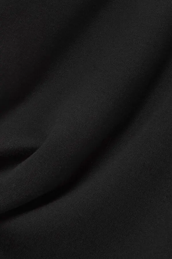 Saint Laurent Long-sleeved V-neck Maxi Dress