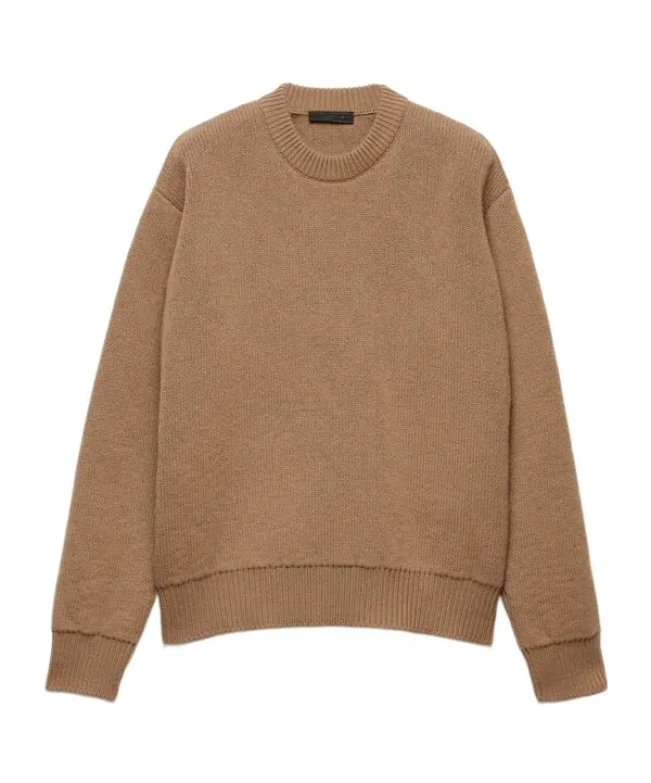 Prada Cashmere Crew-neck Sweater - Camel
