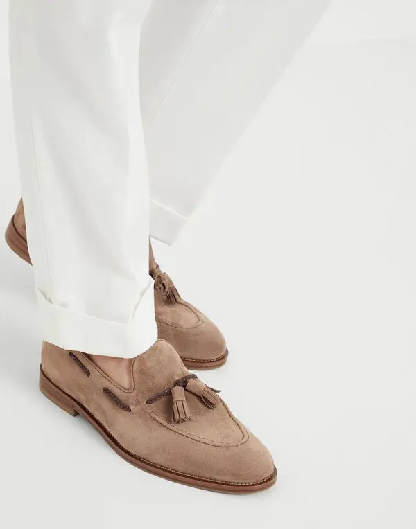 Brunello Cucinelli Tassel Detailed Slip-on Loafers - Hazelnut
