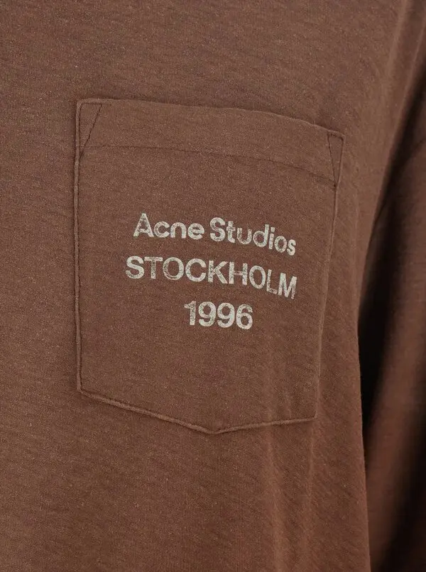 Acne Studios Washed Logo Pocket T-shirt