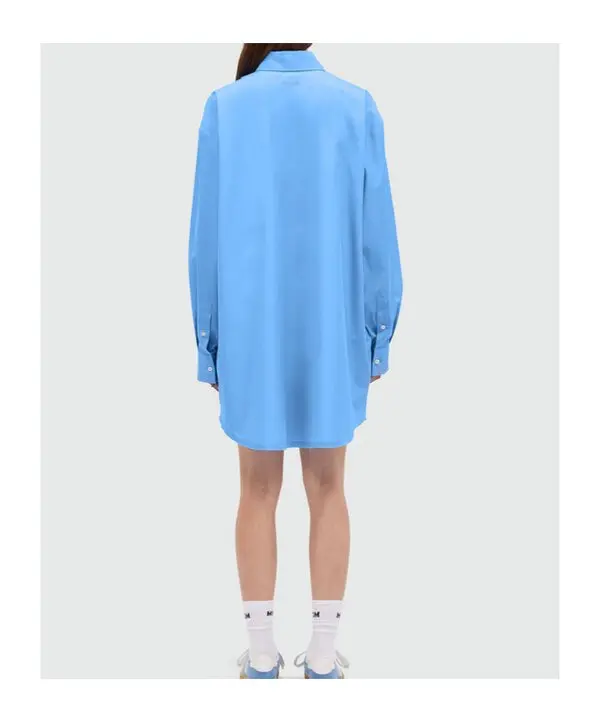 MSGM Ruffled Mini Shirt Dress
