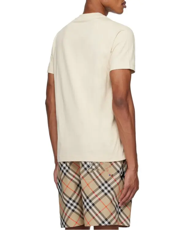 Burberry Check Label Crewneck T-shirt