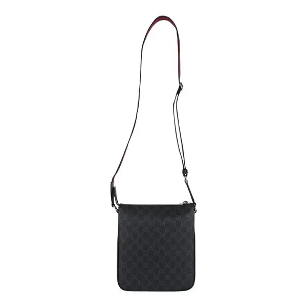 Gucci Monogrammed Crossbody Bag - Black