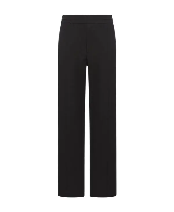 Valentino Garavani High Waist Straight Leg Trousers - Black