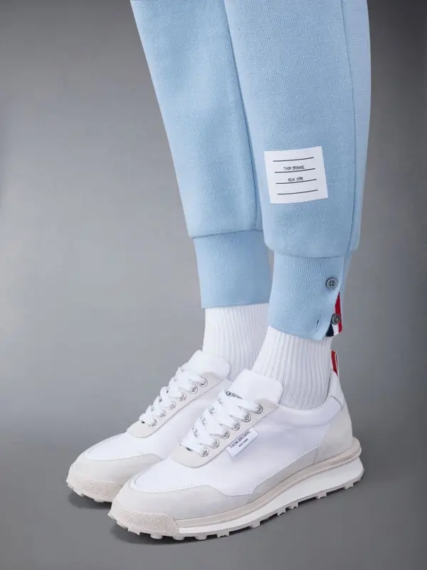 Thom Browne 4-bar Drawstring Track Pants - Light Blue