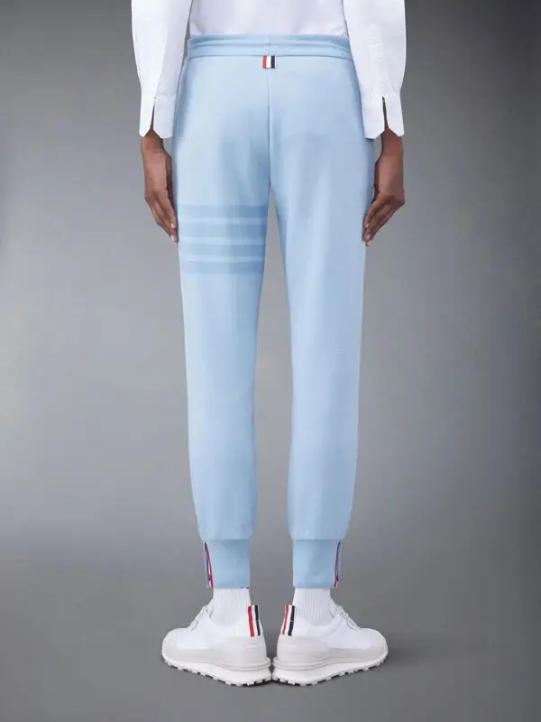 Thom Browne 4-bar Drawstring Track Pants - Light Blue