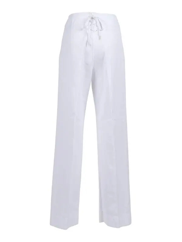 Aspesi Lace-up Trousers - White