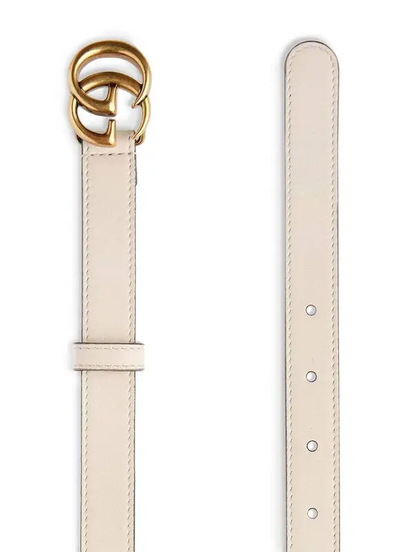 Gucci Double G Buckle Leather Belt