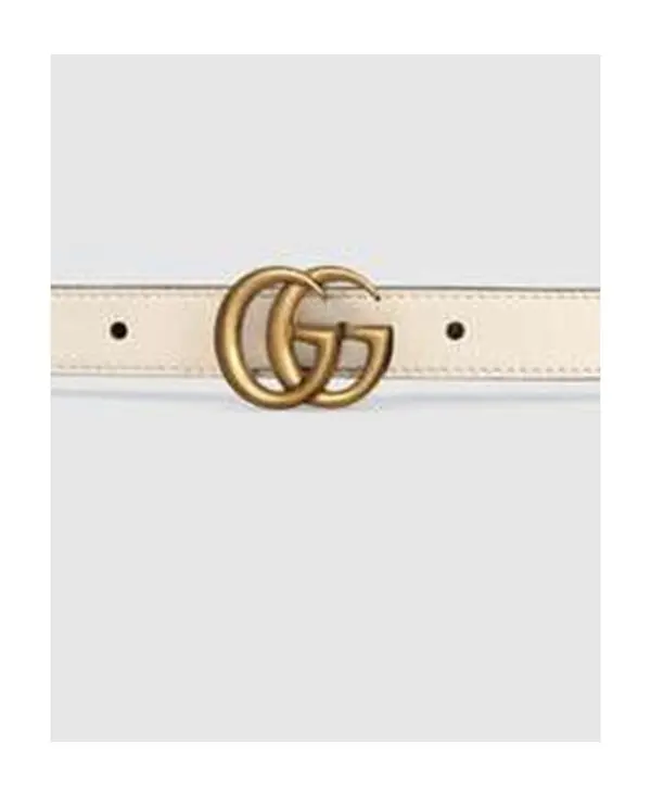 Gucci Double G Buckle Leather Belt
