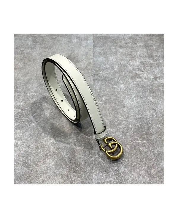 Gucci Double G Buckle Leather Belt