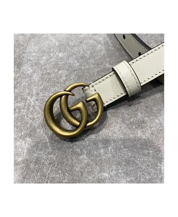 Gucci Double G Buckle Leather Belt
