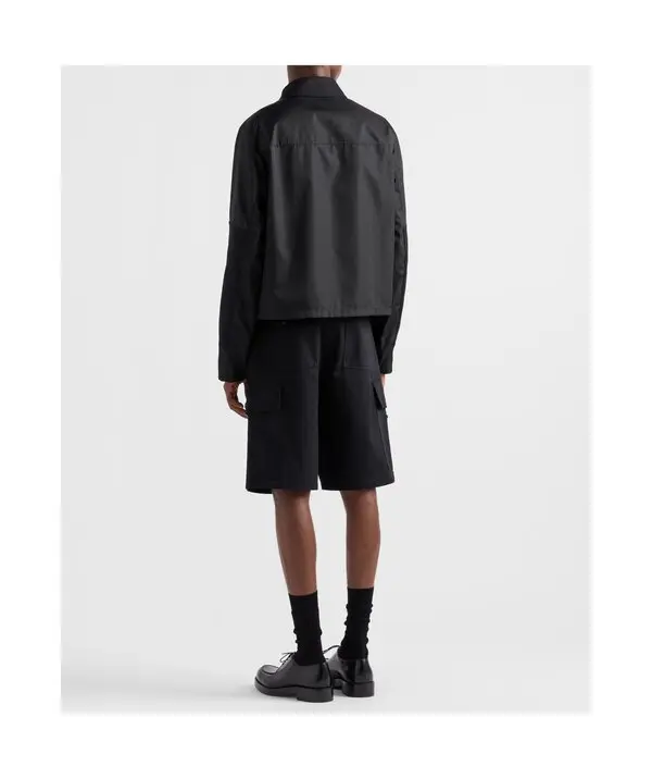 Prada Logo Plaque Bermuda Shorts